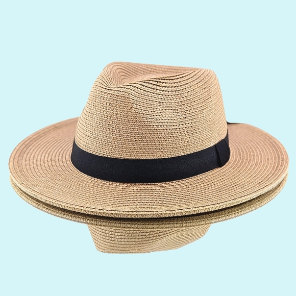 Solar Escape | Accessories | Solar Escape Hat Fedora Tan Black Upf 5 ...